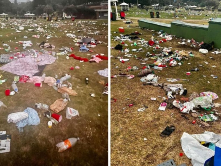 Iconic Australian beach trashed after Christmas
