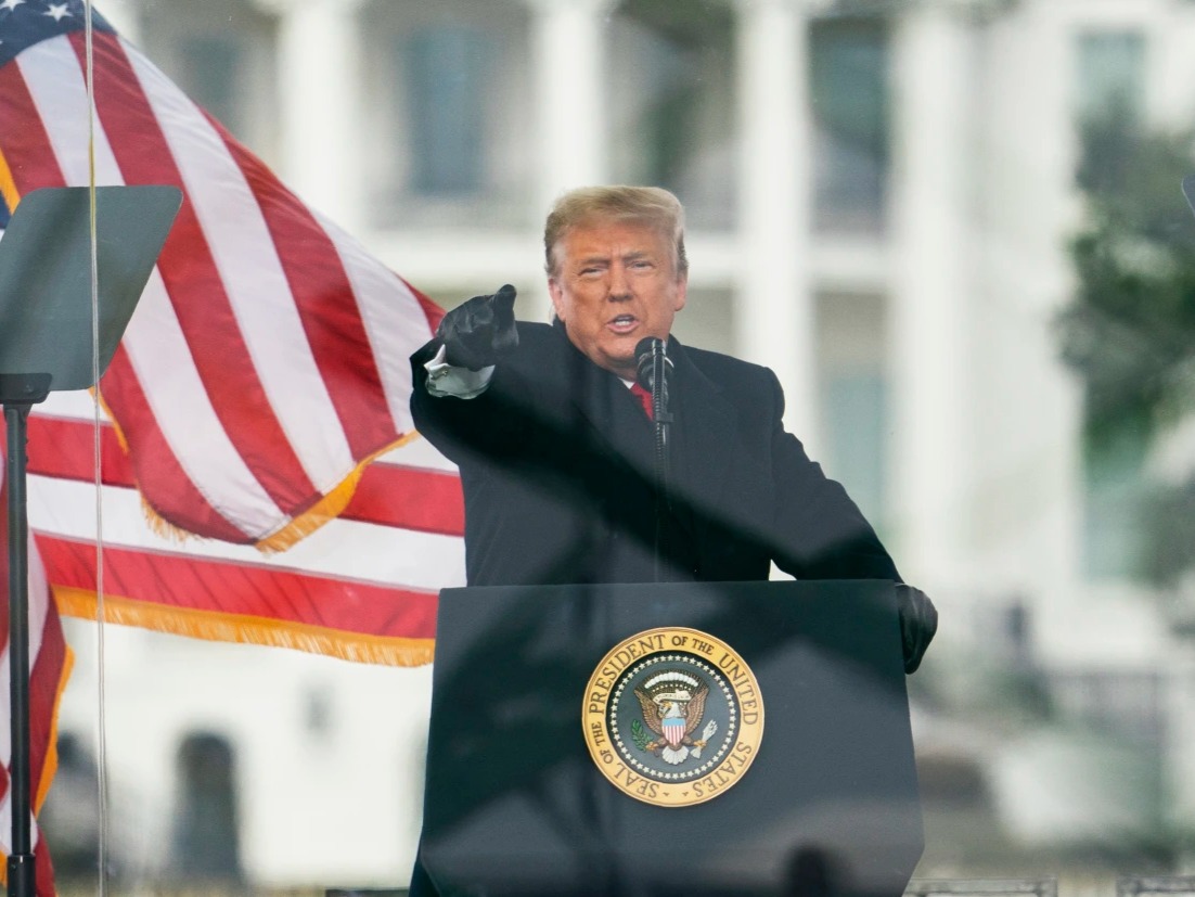 Trump may have signalled to supporters to storm the Capitol