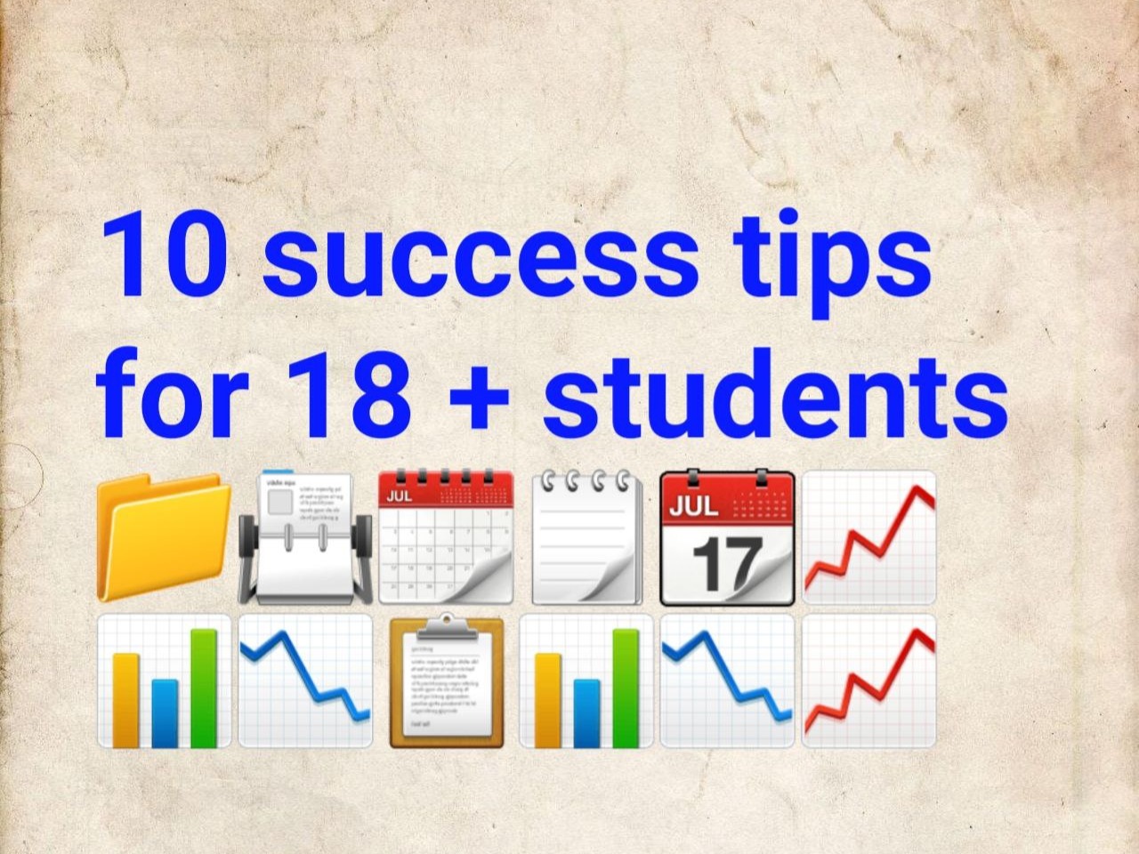 10 succes tips for 18-25 students