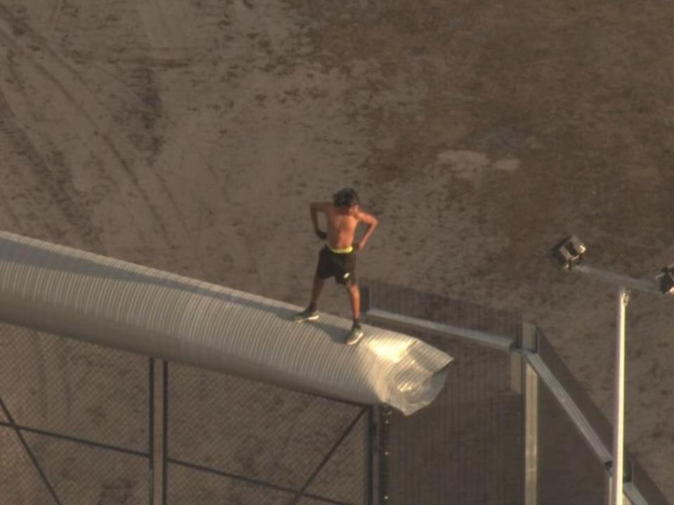 Banksia Hill COs eat pizza during riot